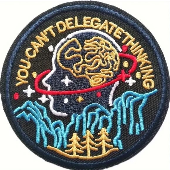 Accessories | Embroidered Patch You Cant Delegate Thinking Iron On With ...